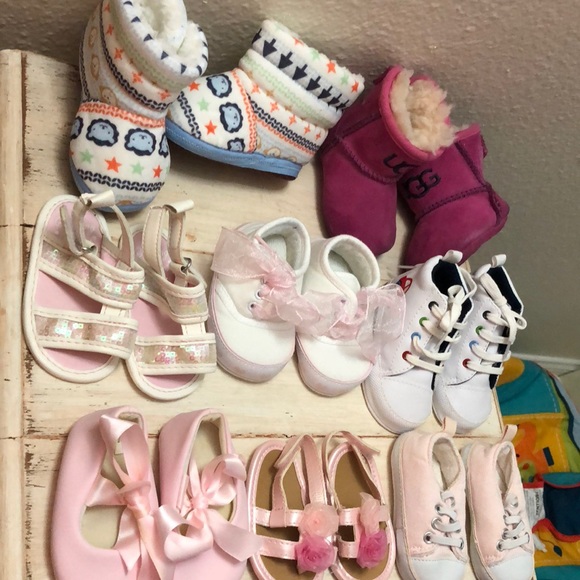 Shoes | Newborn Infant Baby Shoe Bundle 6 Mos | Poshmark